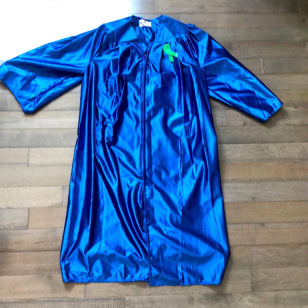 Bc Royal Blue Graduation Cap & Gown - Gem